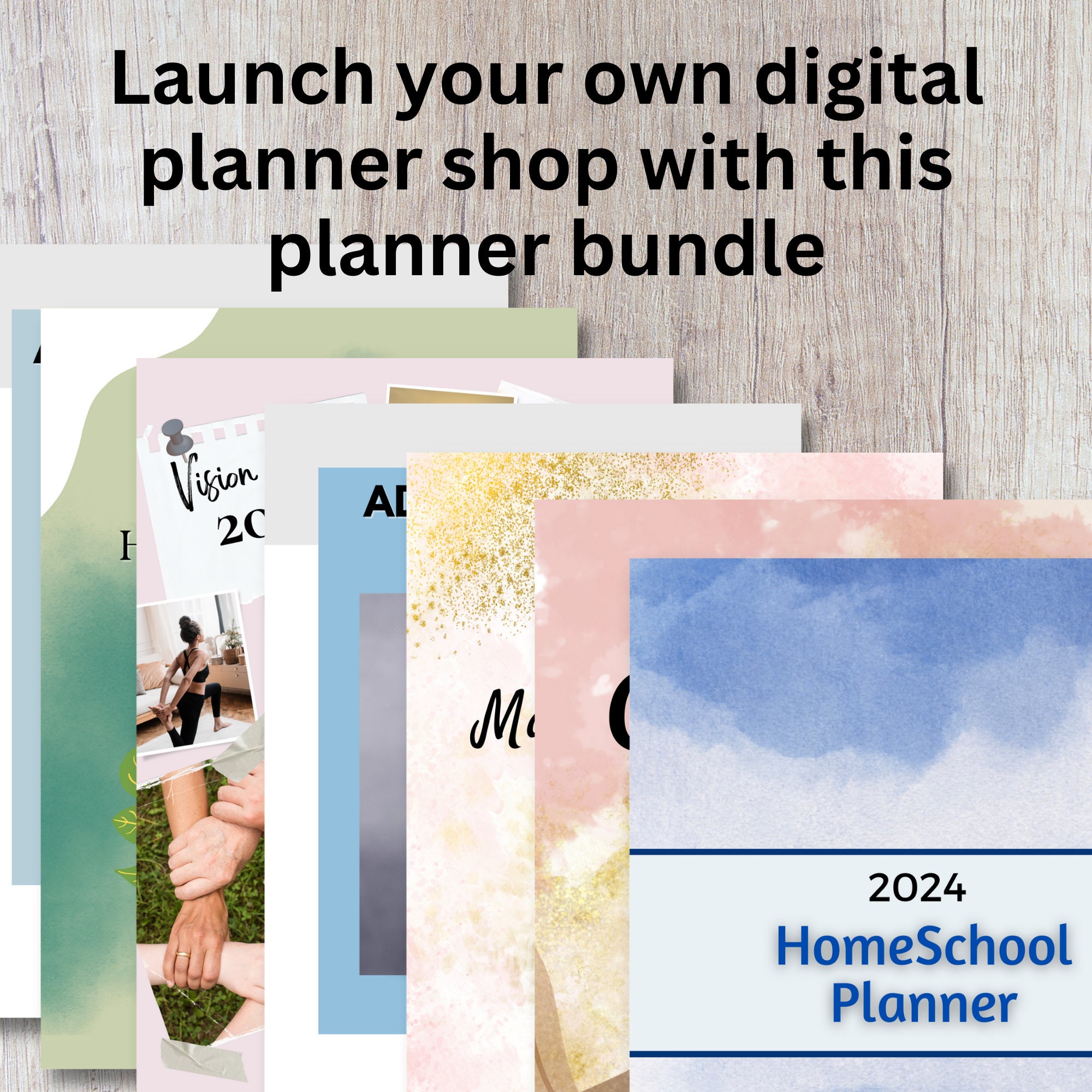 PLR Planner Kit Create Your Own Planner, Resell Bundle, Undated Planner ...