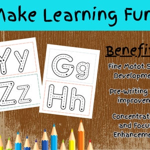 Alphabet Learning Tracing Book, Children's Busy Book, Activity Book, A ...