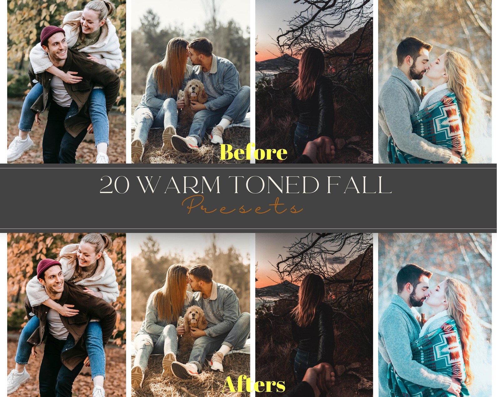 20 Warm Toned Fall Presets , Autumn Presets , Lightroom Presets ...