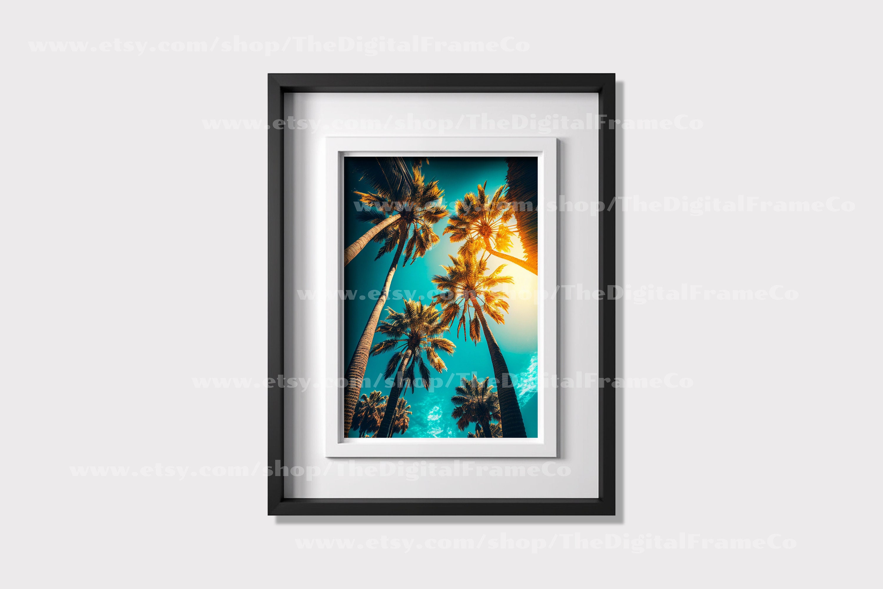 Palm Tree Digital Download Skyview Photo Style Wall Art Home - Etsy