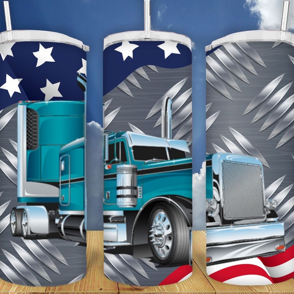 Sublimation Tumbler 18 Wheelers - Etsy Canada