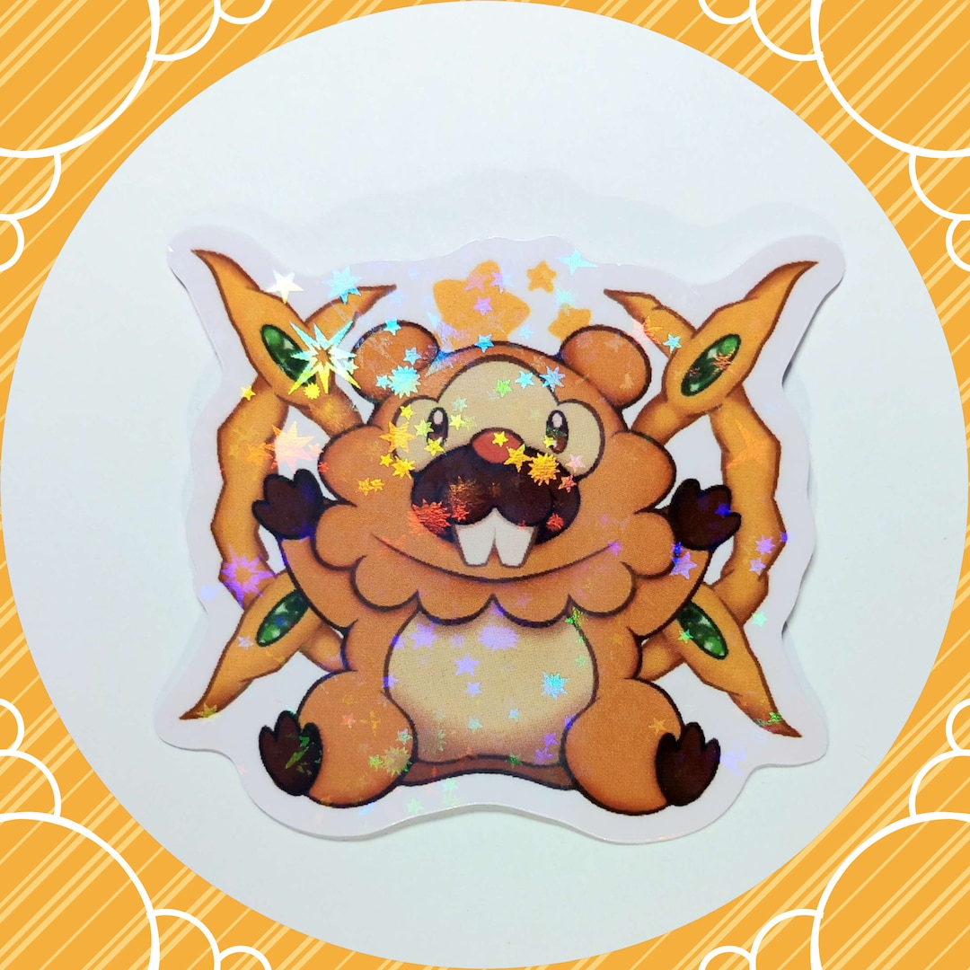 Pokemon Shiny God Bidoof Sticker - Etsy