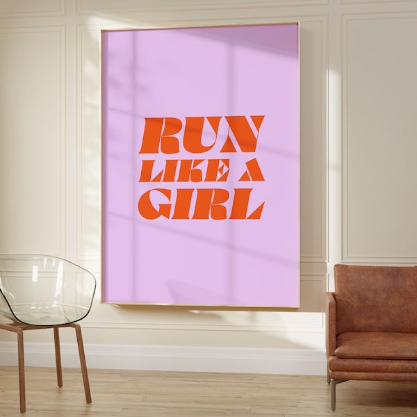 Run Like a Girl - Etsy
