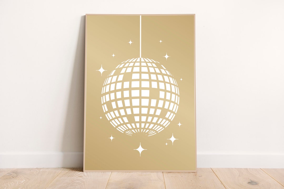 Disco Ball, New Year's Eve, Gallery Wall Bundle, Instant Download Print ...