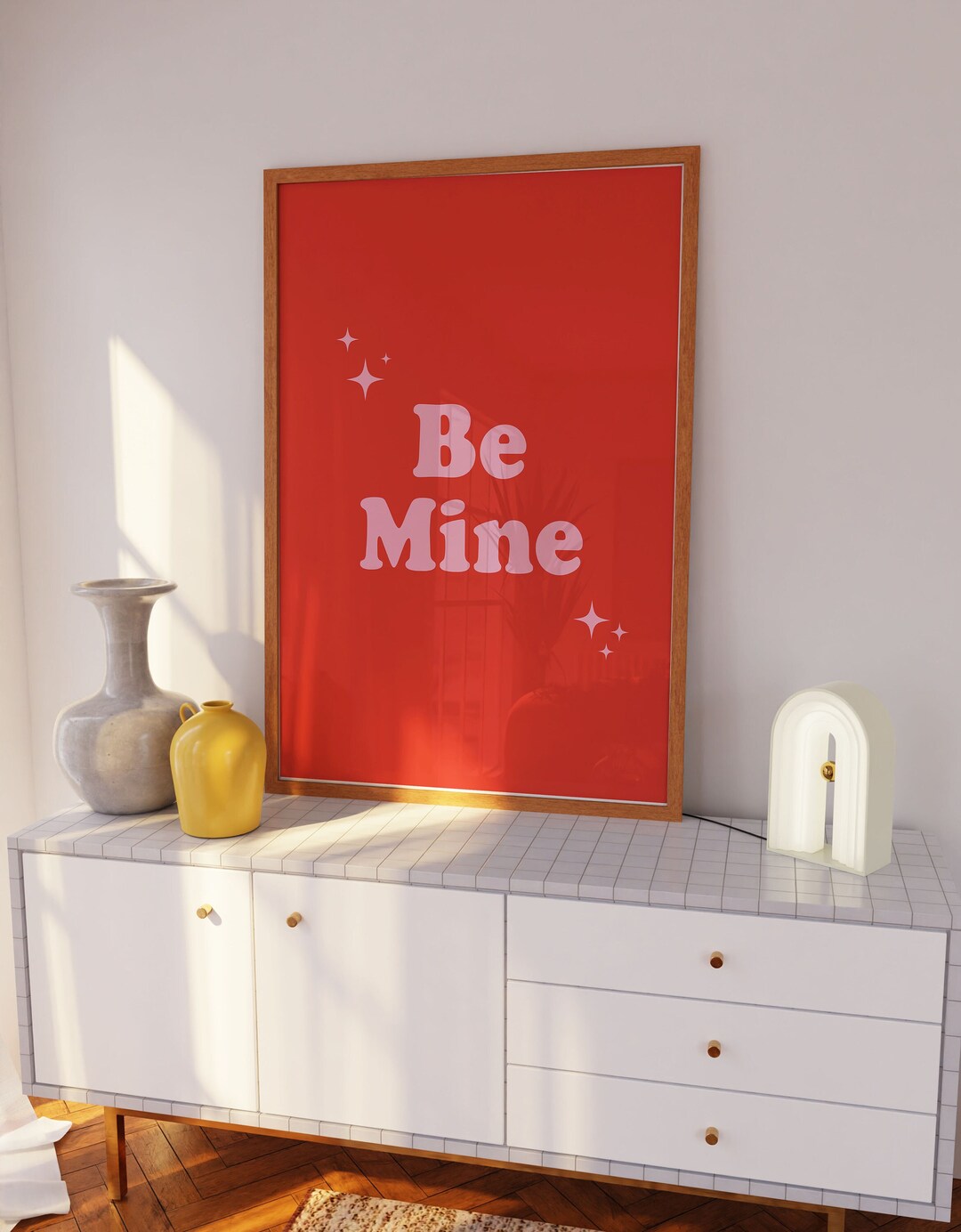 Be Mine Printable Poster, Instant Download Print, Valentine's Day ...