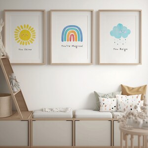 8 Motivational Prints Bundle, Educational Posters Set, Playroom Decor ...