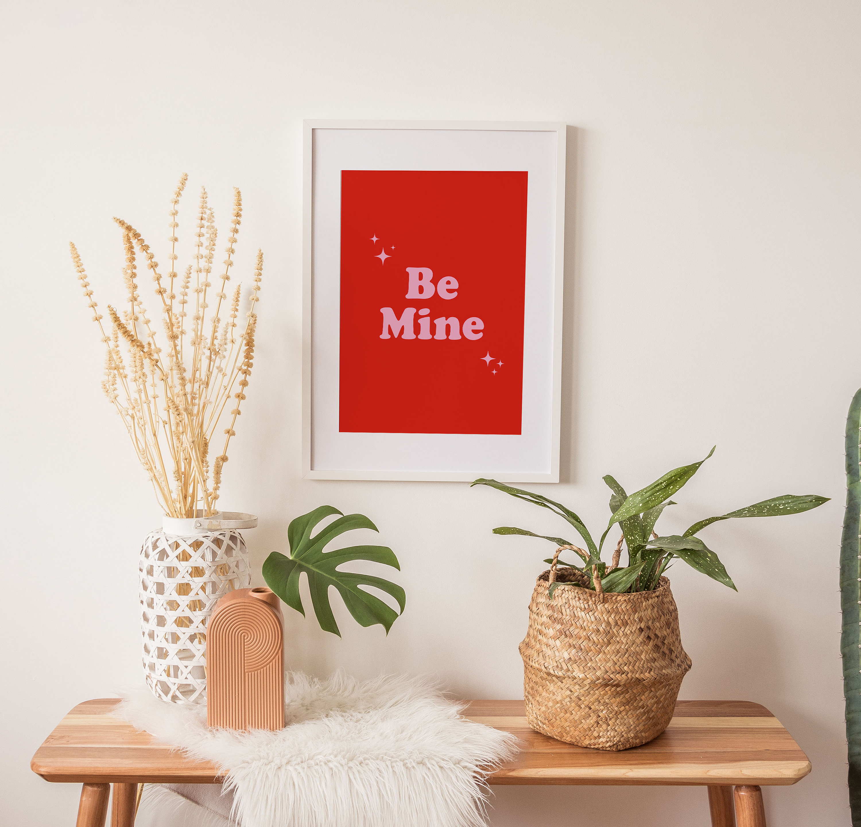 Be Mine Printable Poster, Instant Download Print, Valentine's Day ...