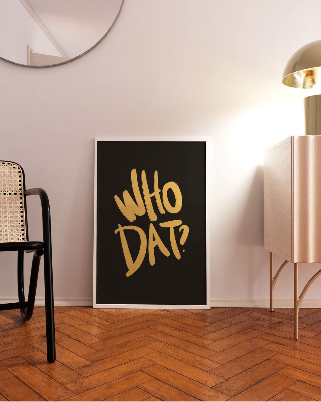 Gold and Black, Who Dat, NOLA, Saints, Poster, New Orleans, Louisiana ...