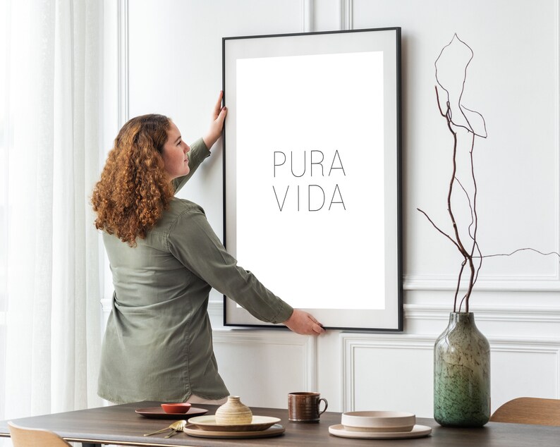Pura Vida Costa Rica Beach Pure Life Art Print Printable - Etsy