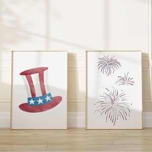 Set of 8 4th of July Bundle, Instant Download Print, 4th of July Prints ...
