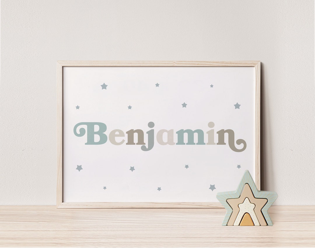 Custom Boy Name Print, Custom Nursery Art, Nursery Art Print, Nursery ...