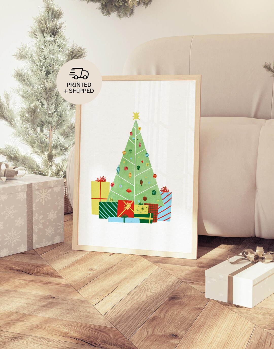 Christmas Tree Print, Holiday Decor, Trendy Holidays, Christmas Decor ...