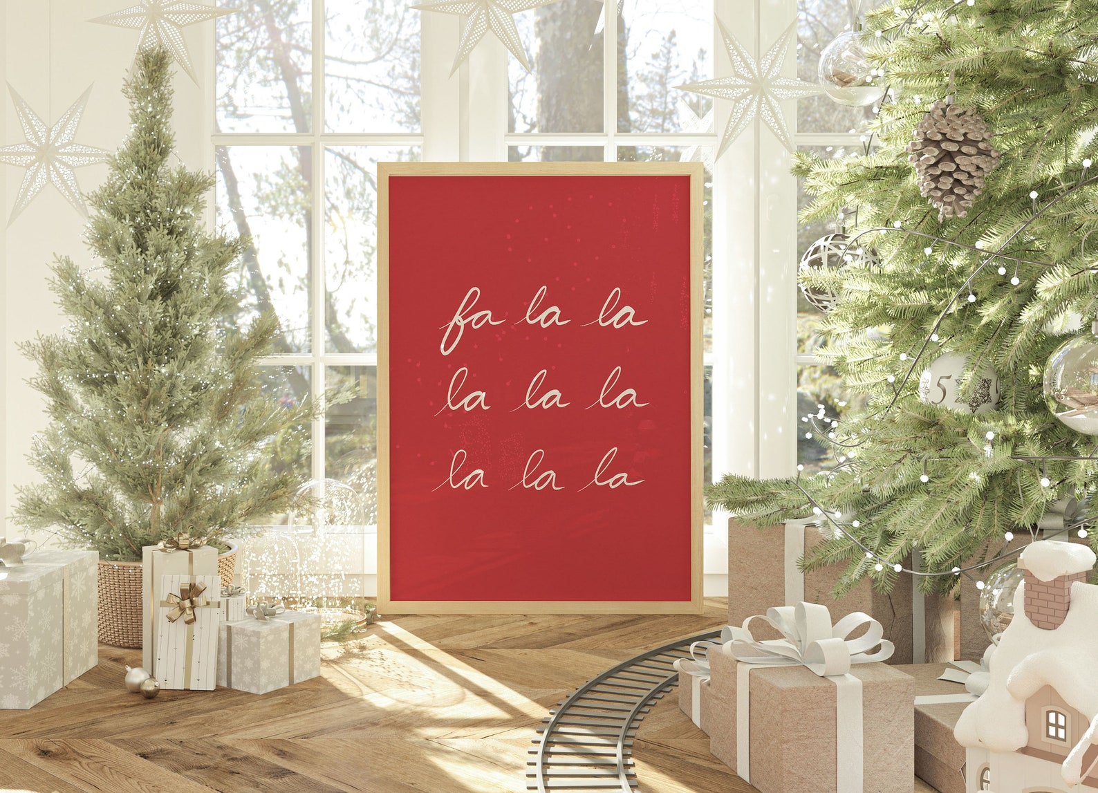 Falalala, Instant Download Print, Holidays, Holiday Decor, Digital ...