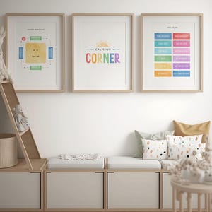 8 Calming Corner Posters, Classroom Decor, Classroom Posters, Feelings ...