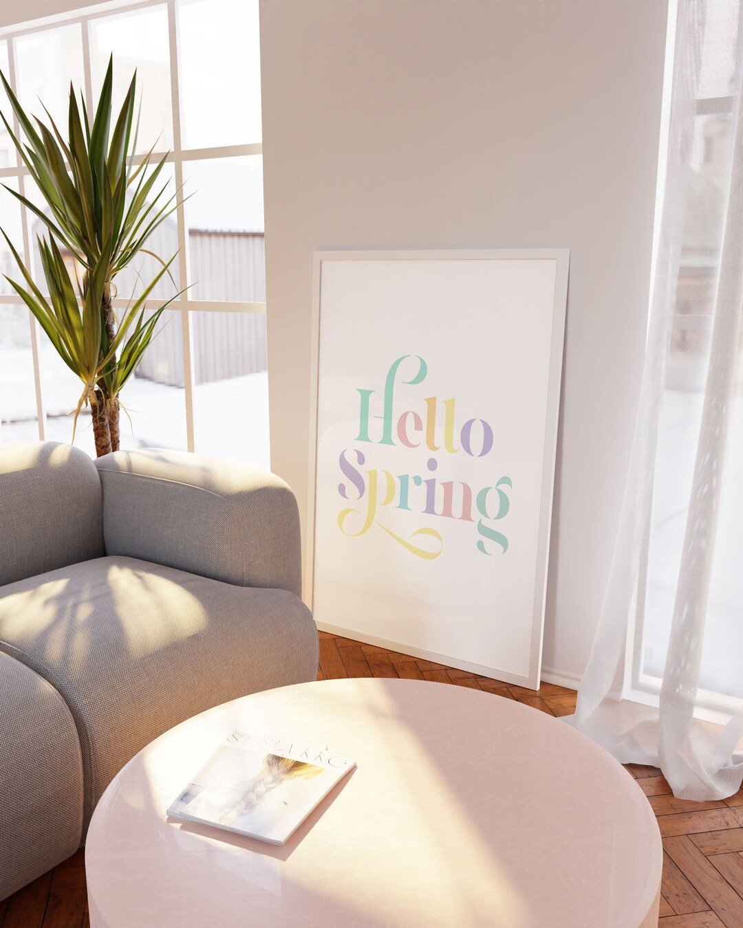 Hello Spring, Hello Spring Print, Spring Print Download, Easter ...