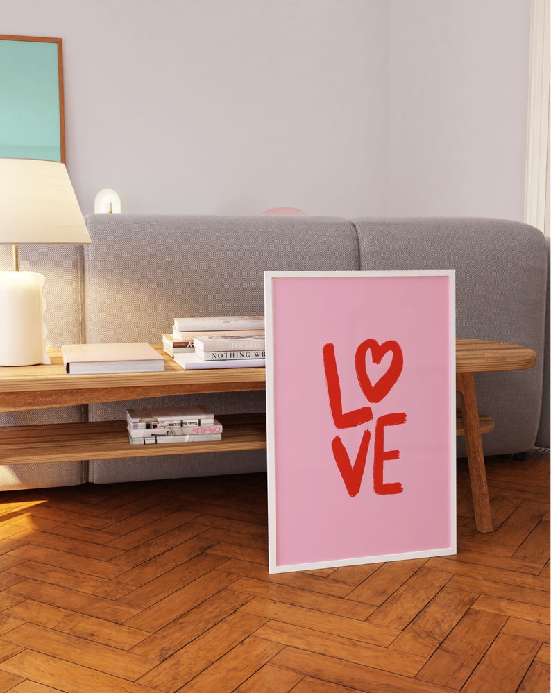 Love Printable Poster, Instant Download Print, Valentine's Day ...