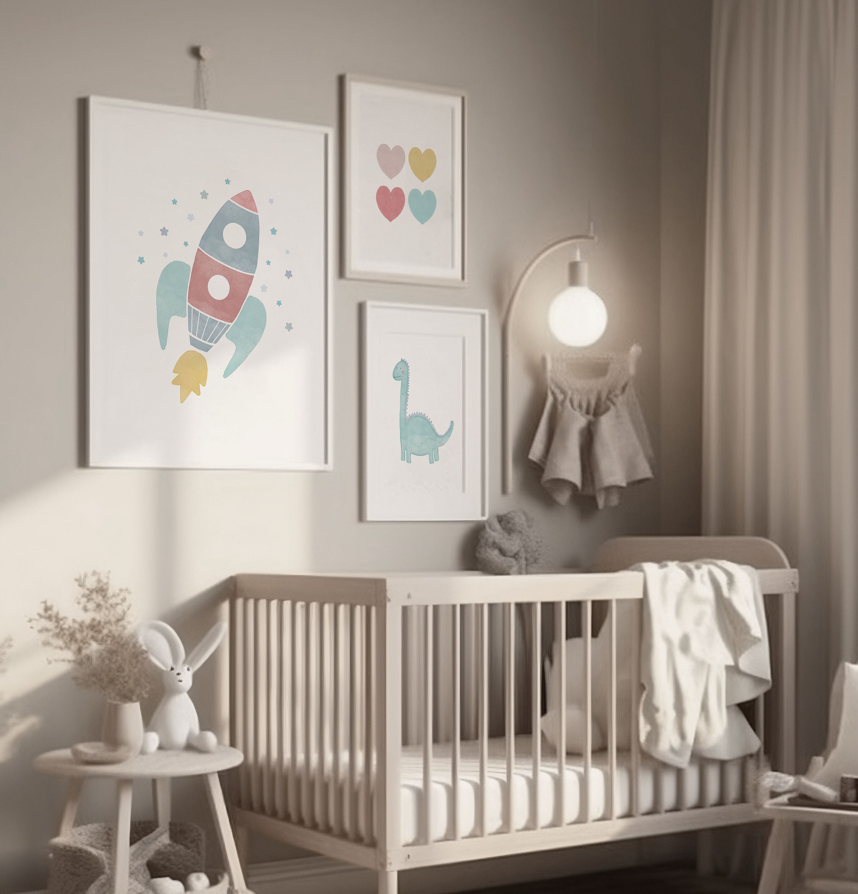 Cute Nursery Bundle, Set of 8 Prints, Nursery Art, Nursery Art Print ...