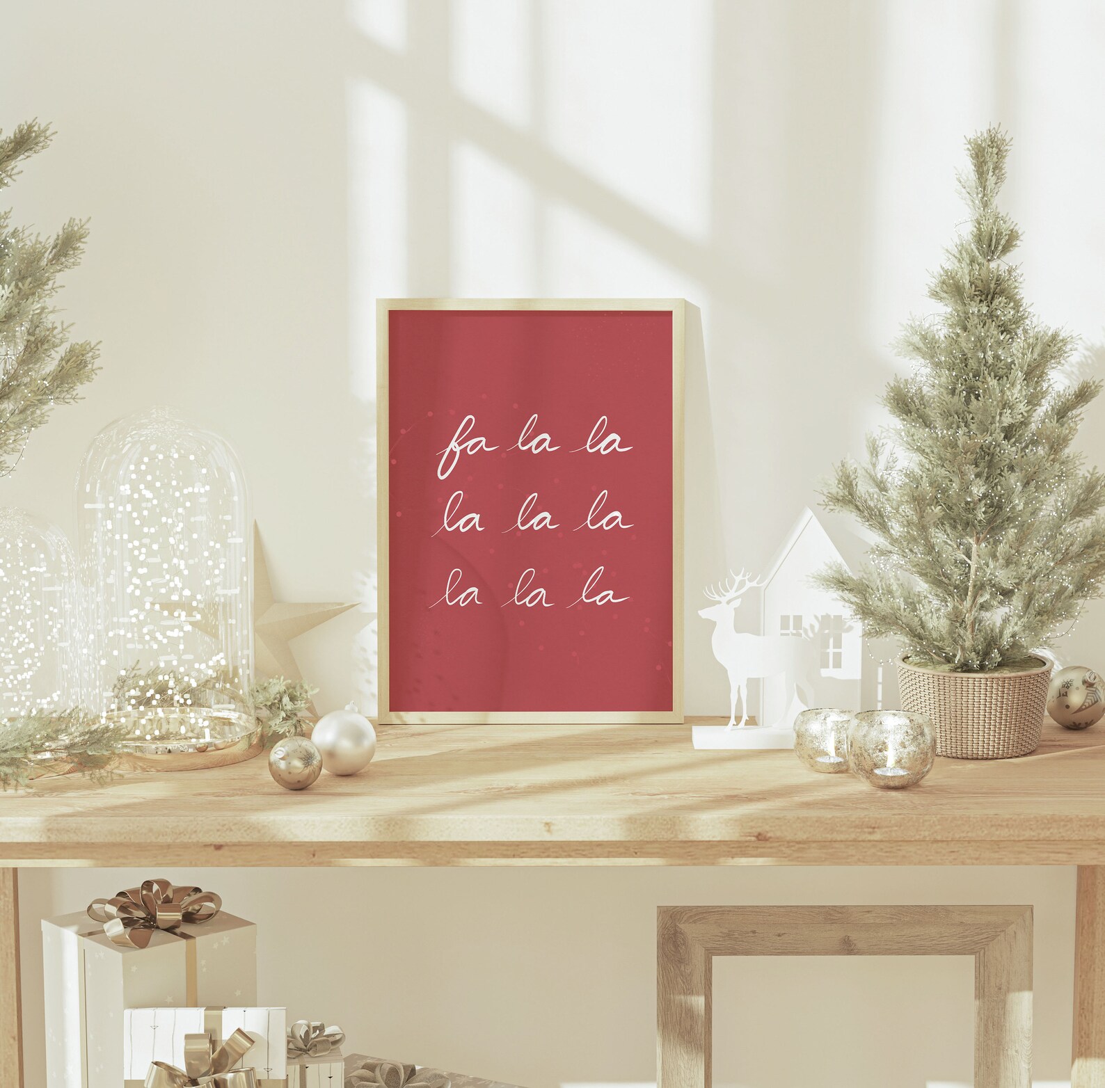 Falalala, Instant Download Print, Holidays, Holiday Decor, Digital ...
