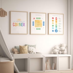 8 Calming Corner Posters, Classroom Decor, Classroom Posters, Feelings ...