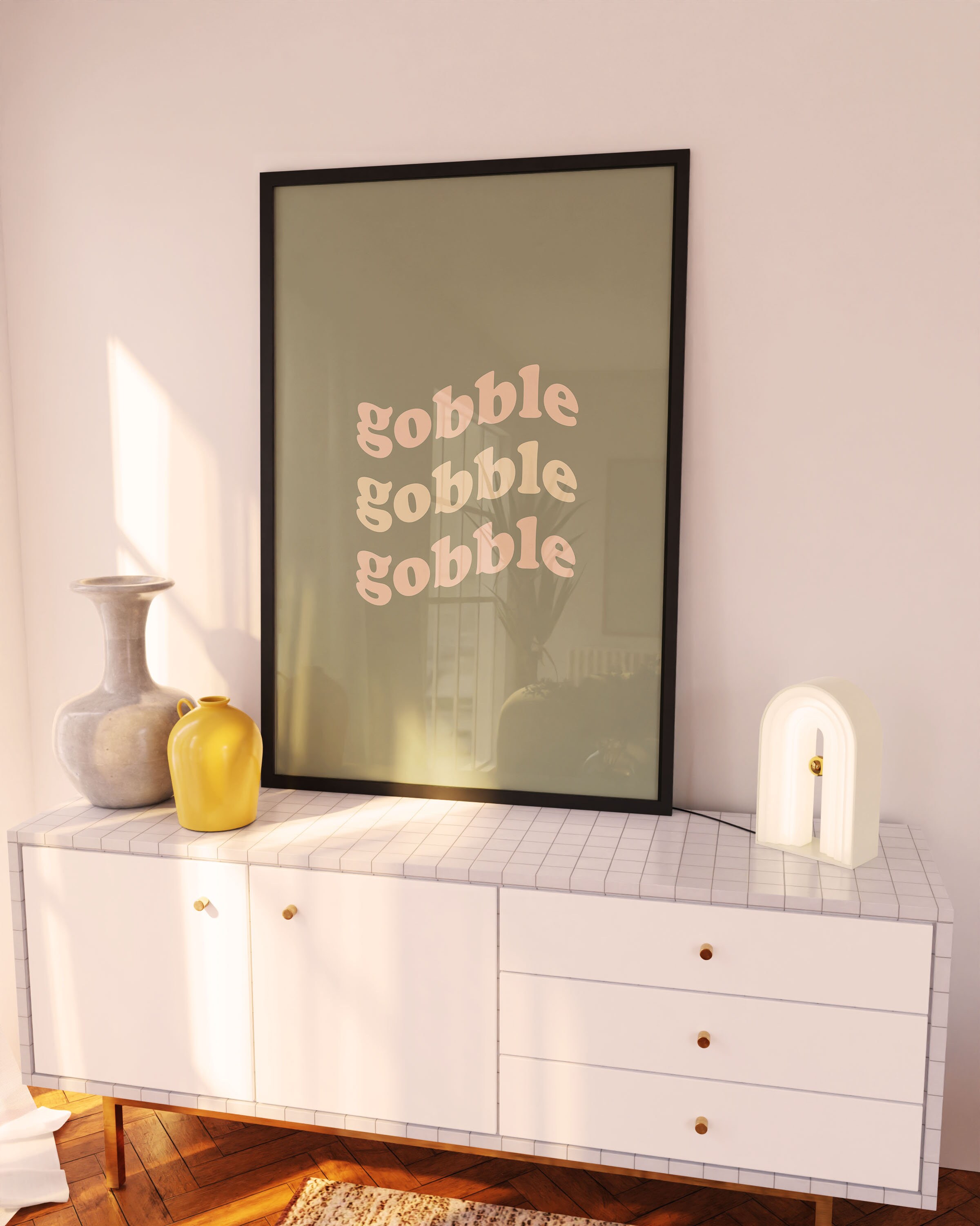 Gobble Gobble Gobble, Instant Download, Prints, Thanksgiving, Turkey ...