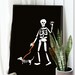 Skeleton Walking Dog, Halloween, Boo, Spooky, Poster, Dachshund, Doxie ...