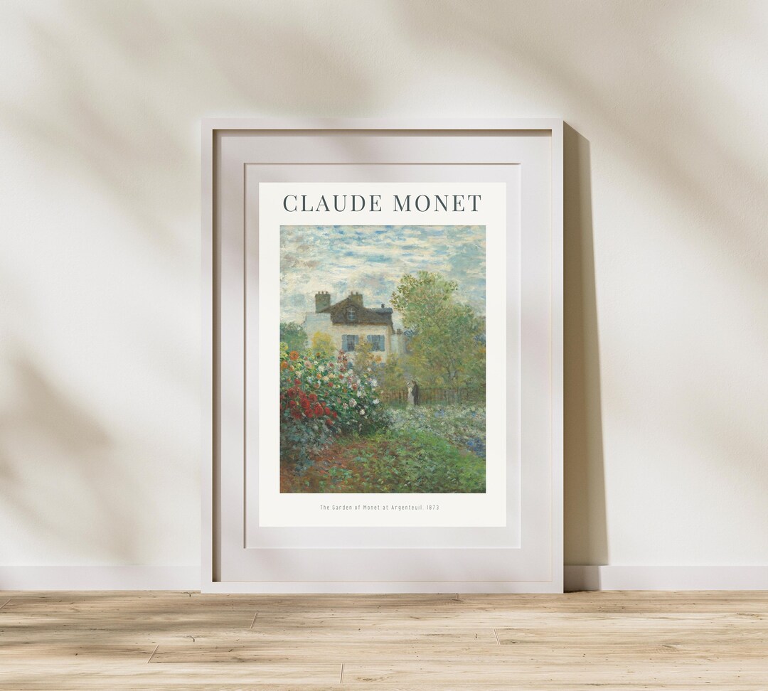 Claude Monet Painting, Printable Wall Art, Digital Download, the Garden ...