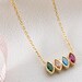 Multiple Birthstones Necklace, Custom Birthstone Necklace, Mom Jewelry ...