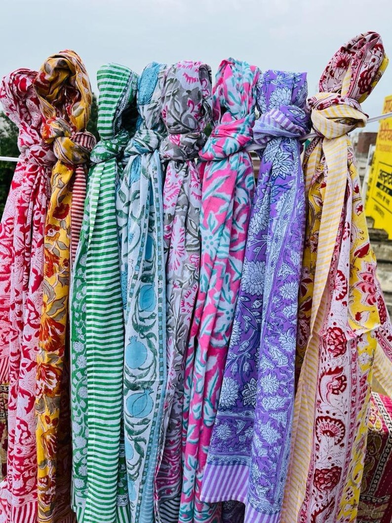 Wholesale Bohemian Assorted Sarong, Cotton Handmade Scarf, Block ...