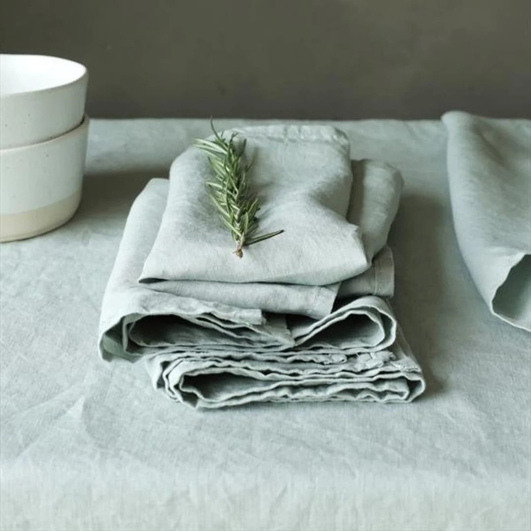 200 Pack Sage Green Napkin, Cotton Napkins, Bohemian Sage Green Napkins ...