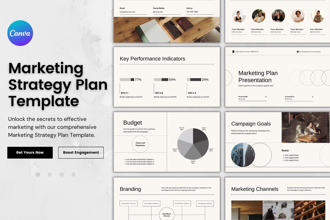 PROFESSIONAL MARKETING STRATEGY Plan Template Content Marketing Plan ...