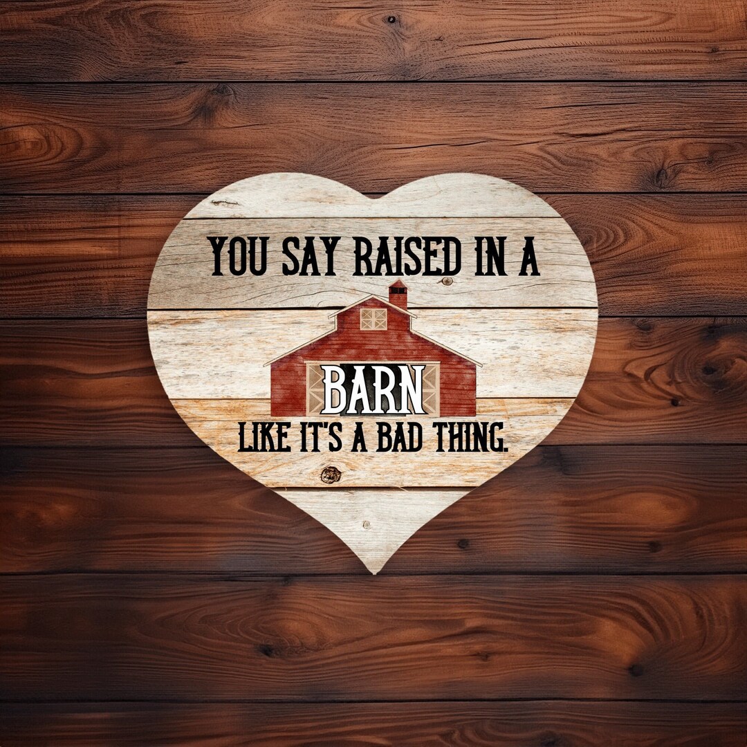 Farming Sign Live in a Barn Gift for Farmer or Rancher Farmer Barm ...