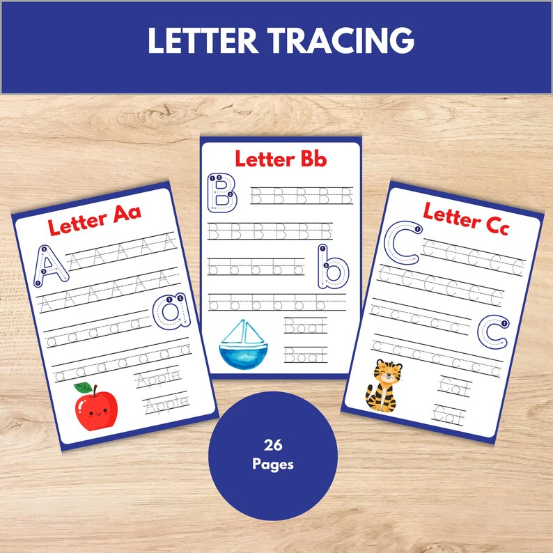 A-Z Alphabet Learning for Preschoolers, Early Years Alphabet, Printable ...