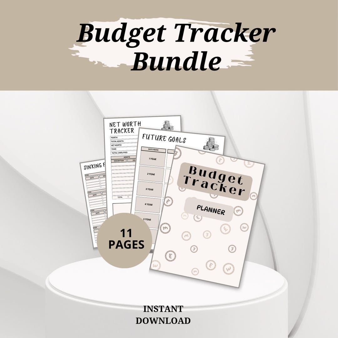 Budget Tracker Planner, Budget Planner, Printable Budget Pdf, , Planner ...