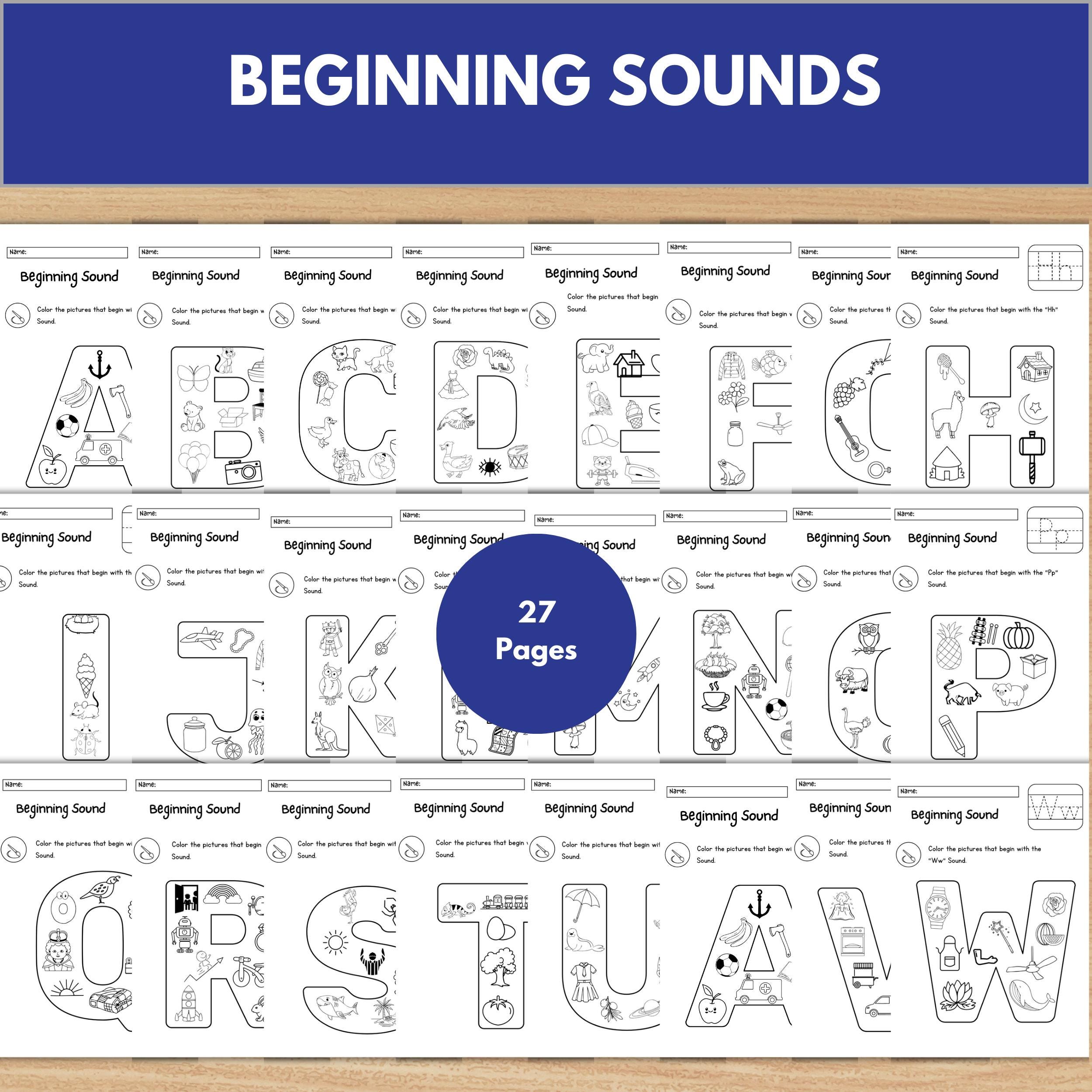 A-Z Alphabet Learning for Preschoolers, Early Years Alphabet, Printable ...