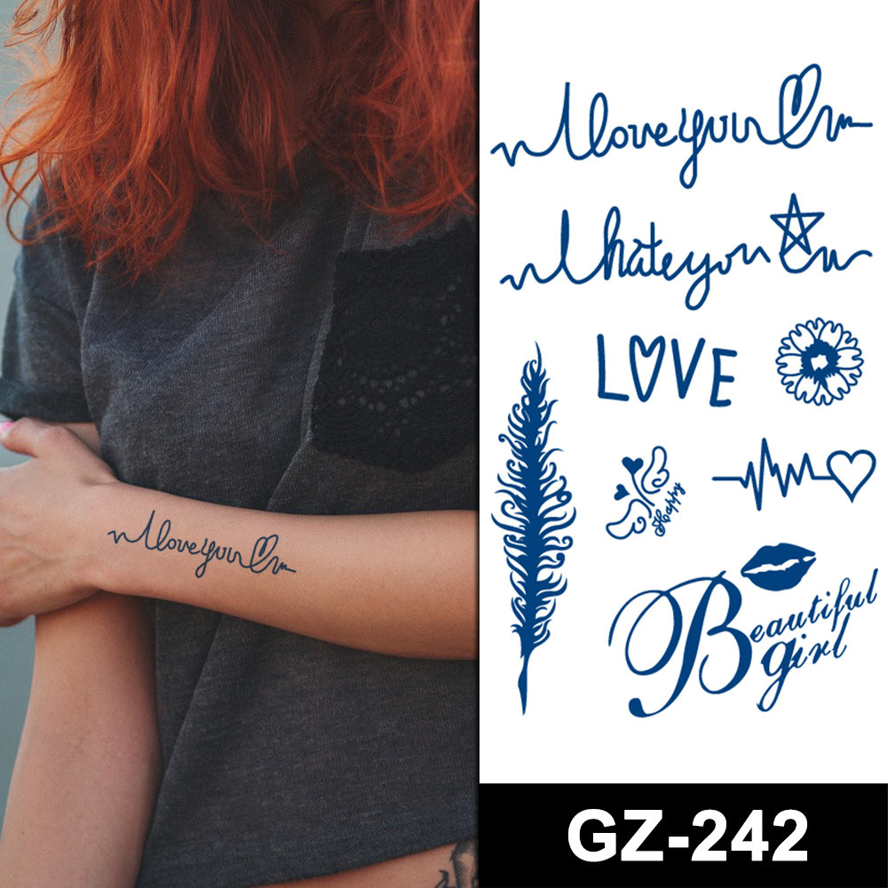Love Hate Tattoo Wrist