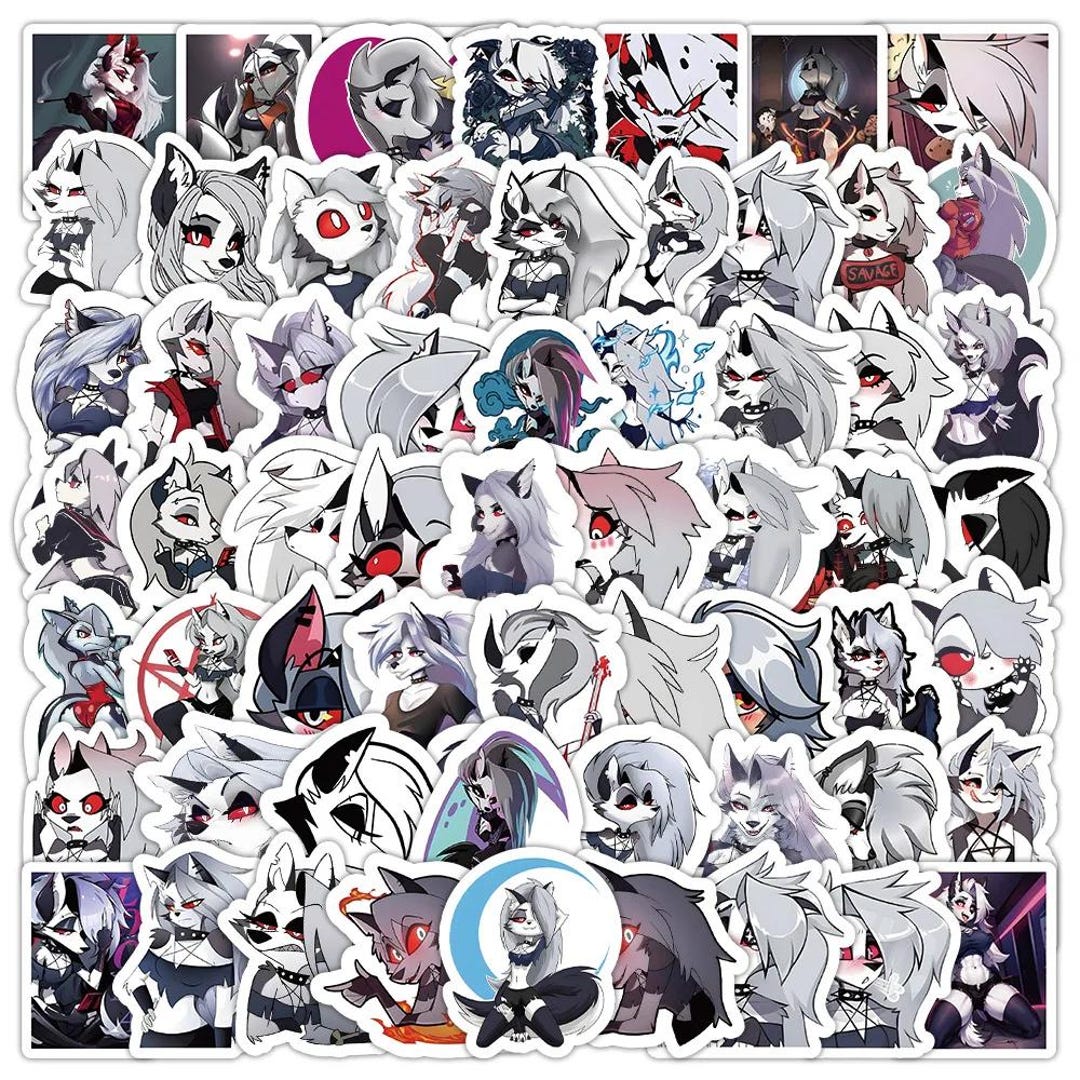 Helluva Boss Stickers 100pcs Anime Loona Cartoon Graffiti Decals ...