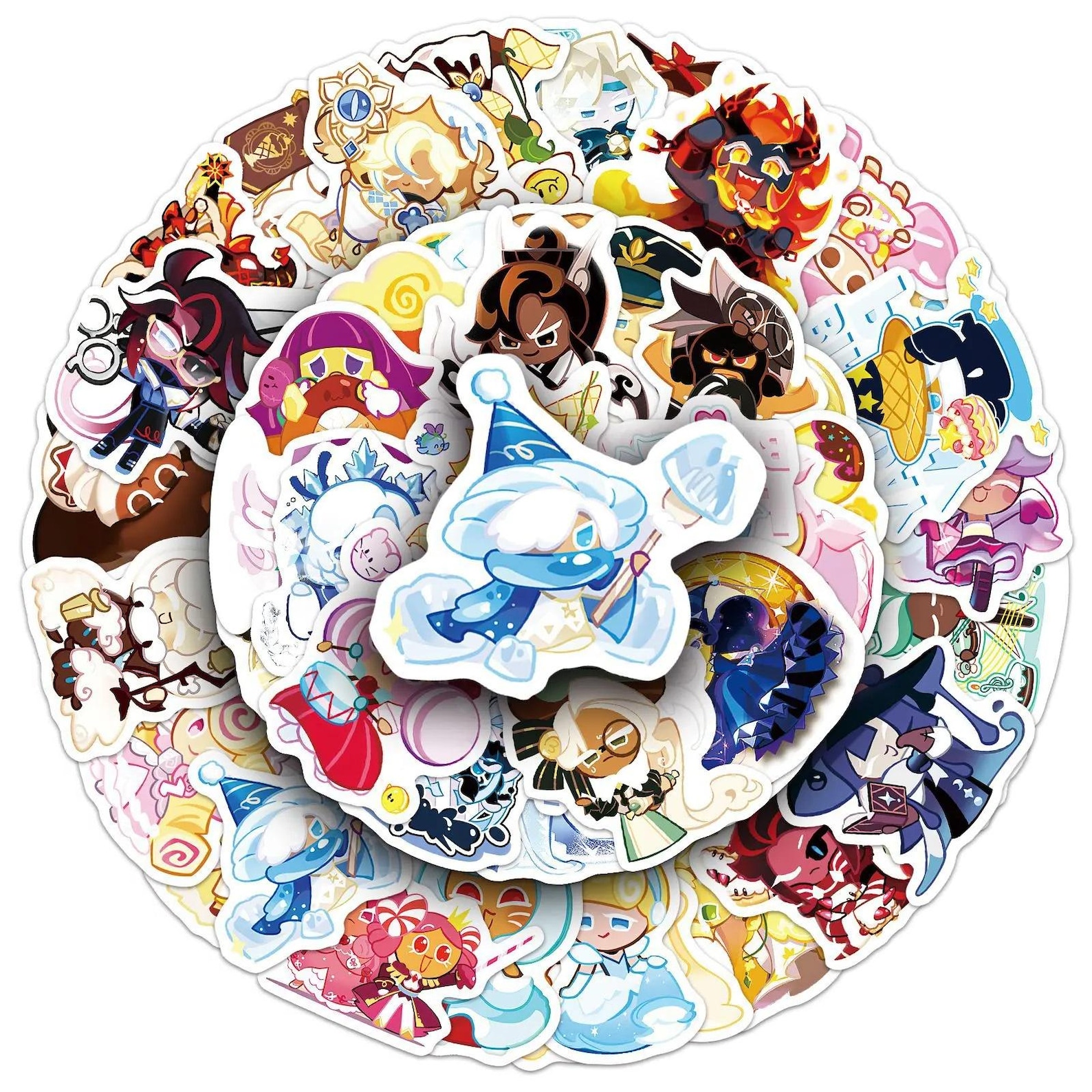 50pcs Cookie Run Kingdom Aesthetics Cartoon Graffiti Stickers for DIY ...