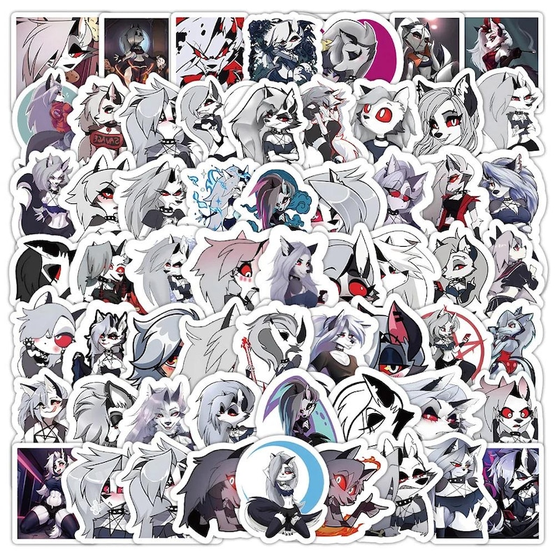 Helluva Boss Stickers 100pcs Anime Loona Cartoon Graffiti Decals ...