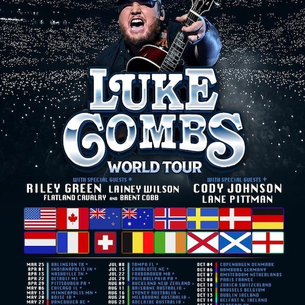 Luke Combs Wall Poster - Etsy