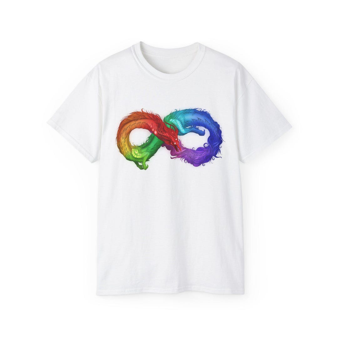 Autism Awareness Dragon Infinity Symbol Shirt, Tee, Top, T-shirt, Clothing for Autism Support - Etsy