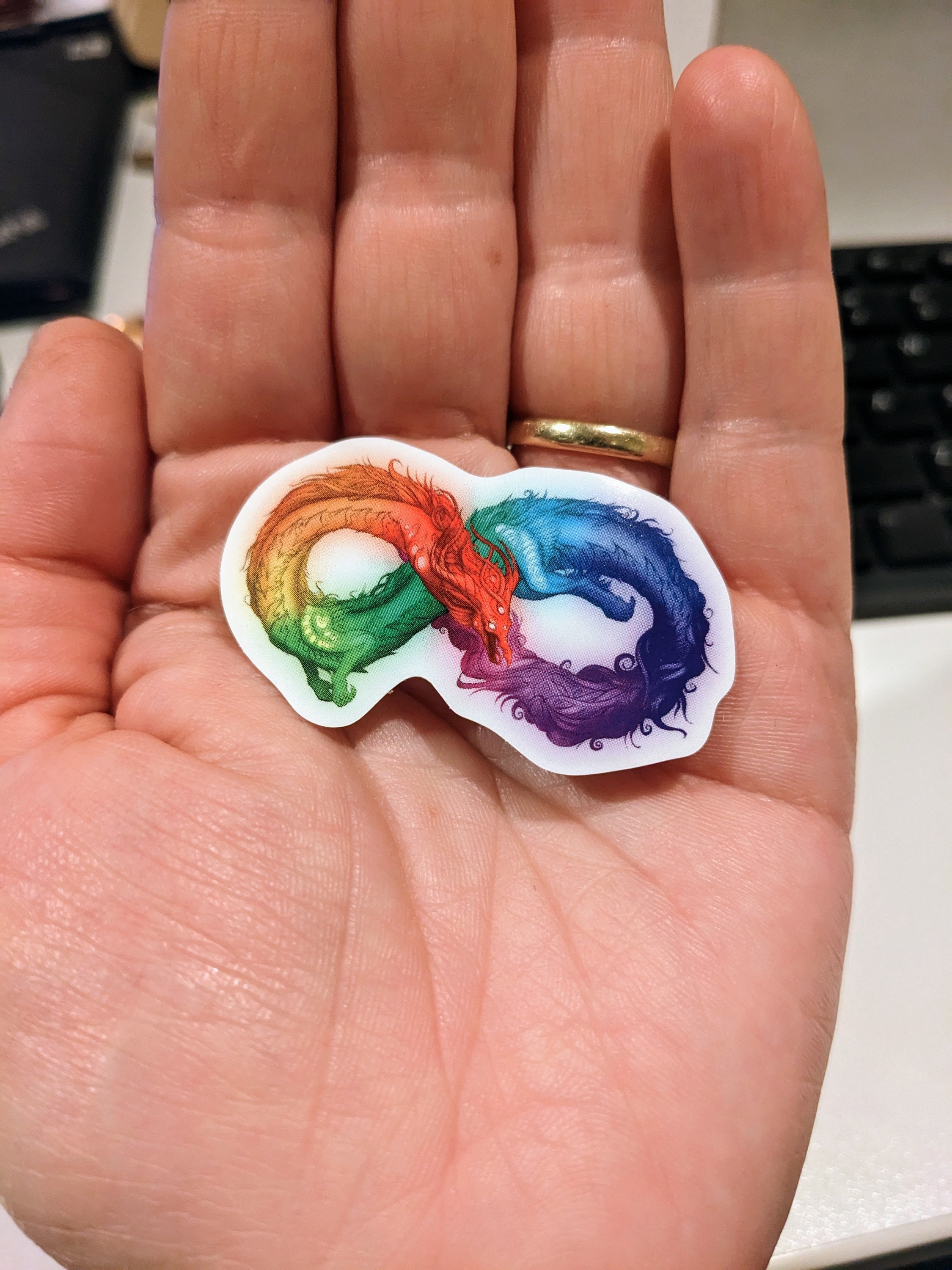 Autism Dragon - Die Cut Sticker on White Vinyl 2"x1.18" - Etsy