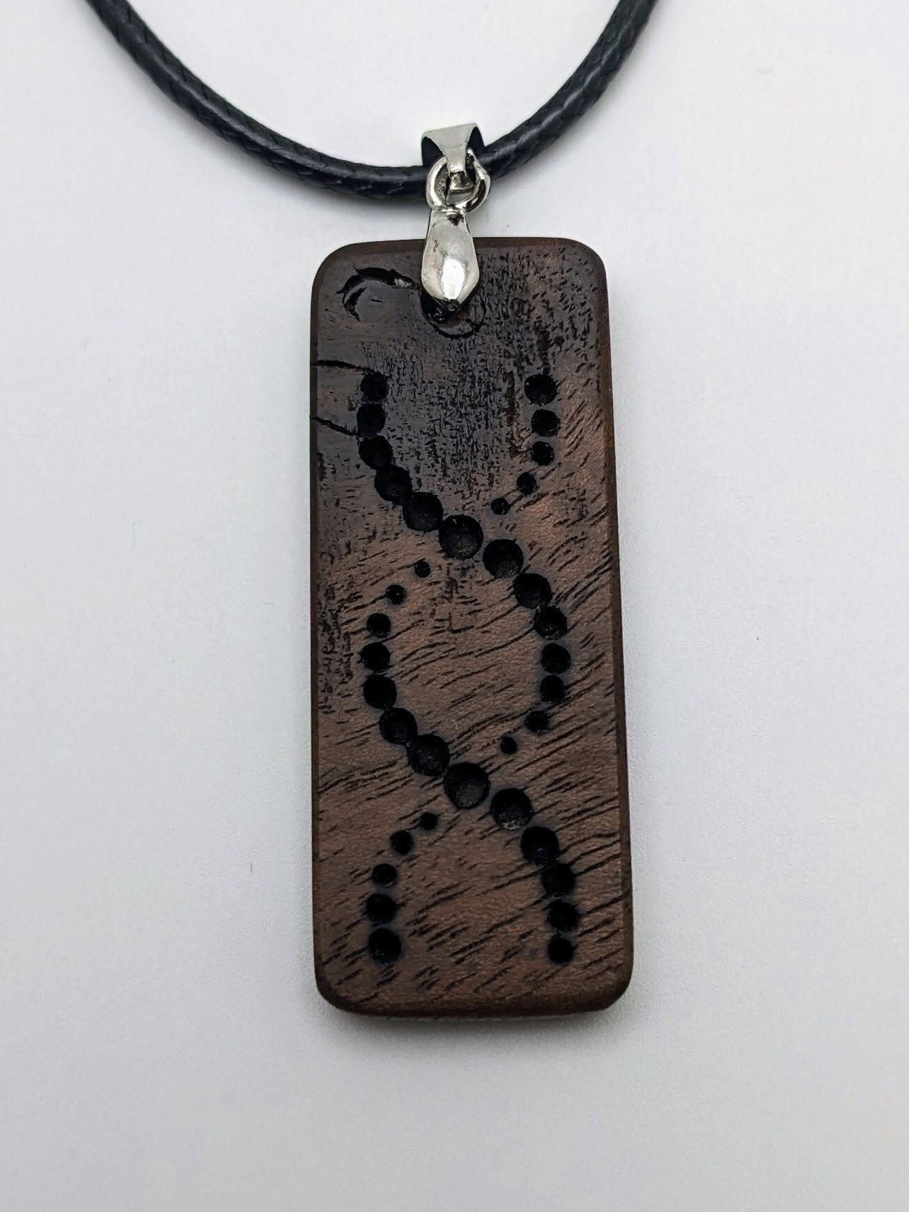 Helix DNA Pendant DNA in Walnut Wooden Pendant - Etsy