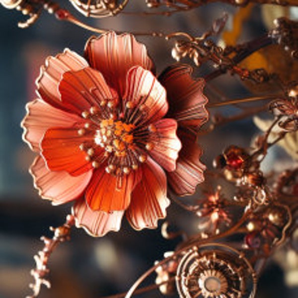 Steampunk Flower - Etsy