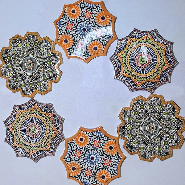 Moroccan Coasters - Etsy