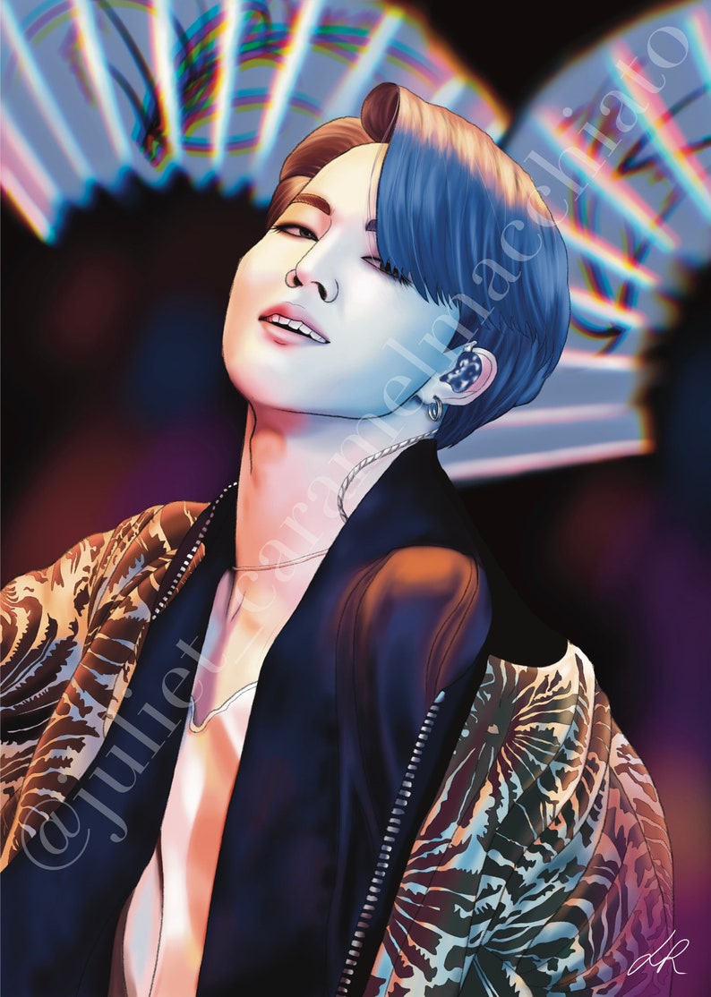 BTS Jimin Idol Portrait A4 A5 A6 Art Print Fanart Army - Etsy