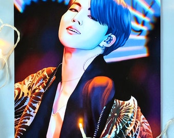 Run BTS OT7 Portrait A3 A4 A5 A6 Art Print Fanart K-pop - Etsy