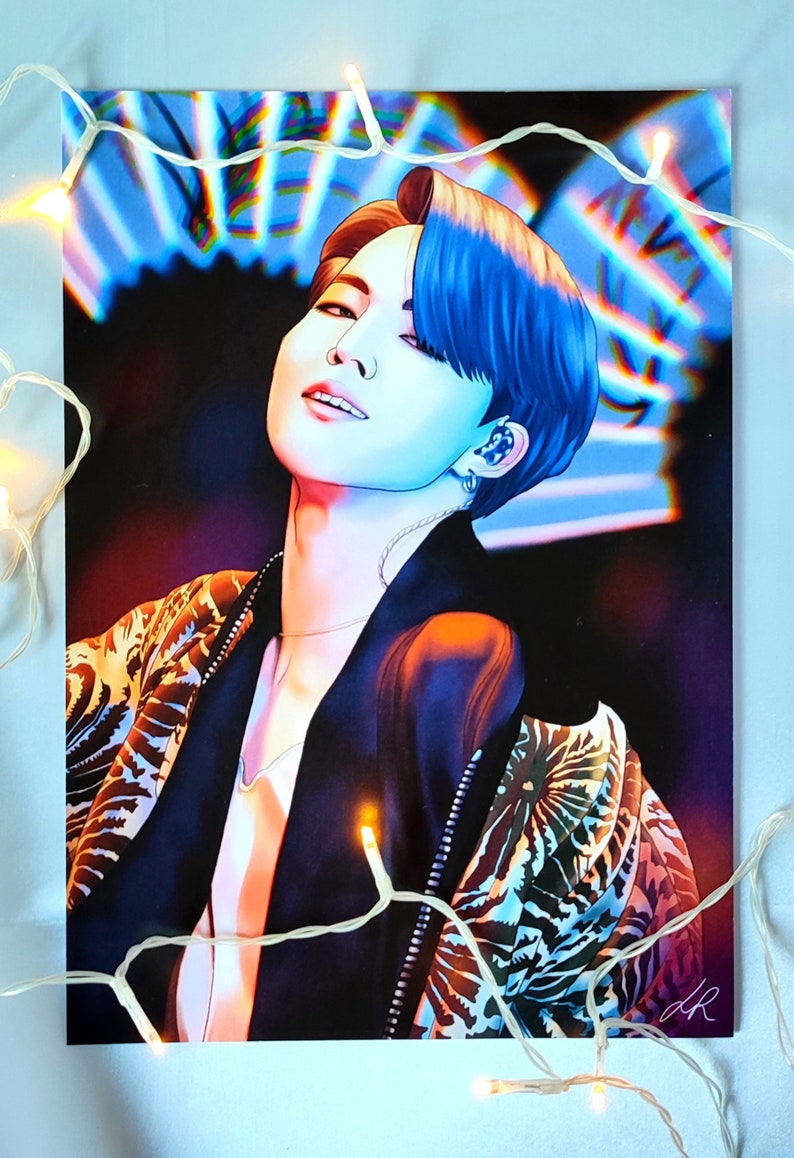 BTS Jimin Idol Portrait A4 A5 A6 Art Print Fanart Army - Etsy