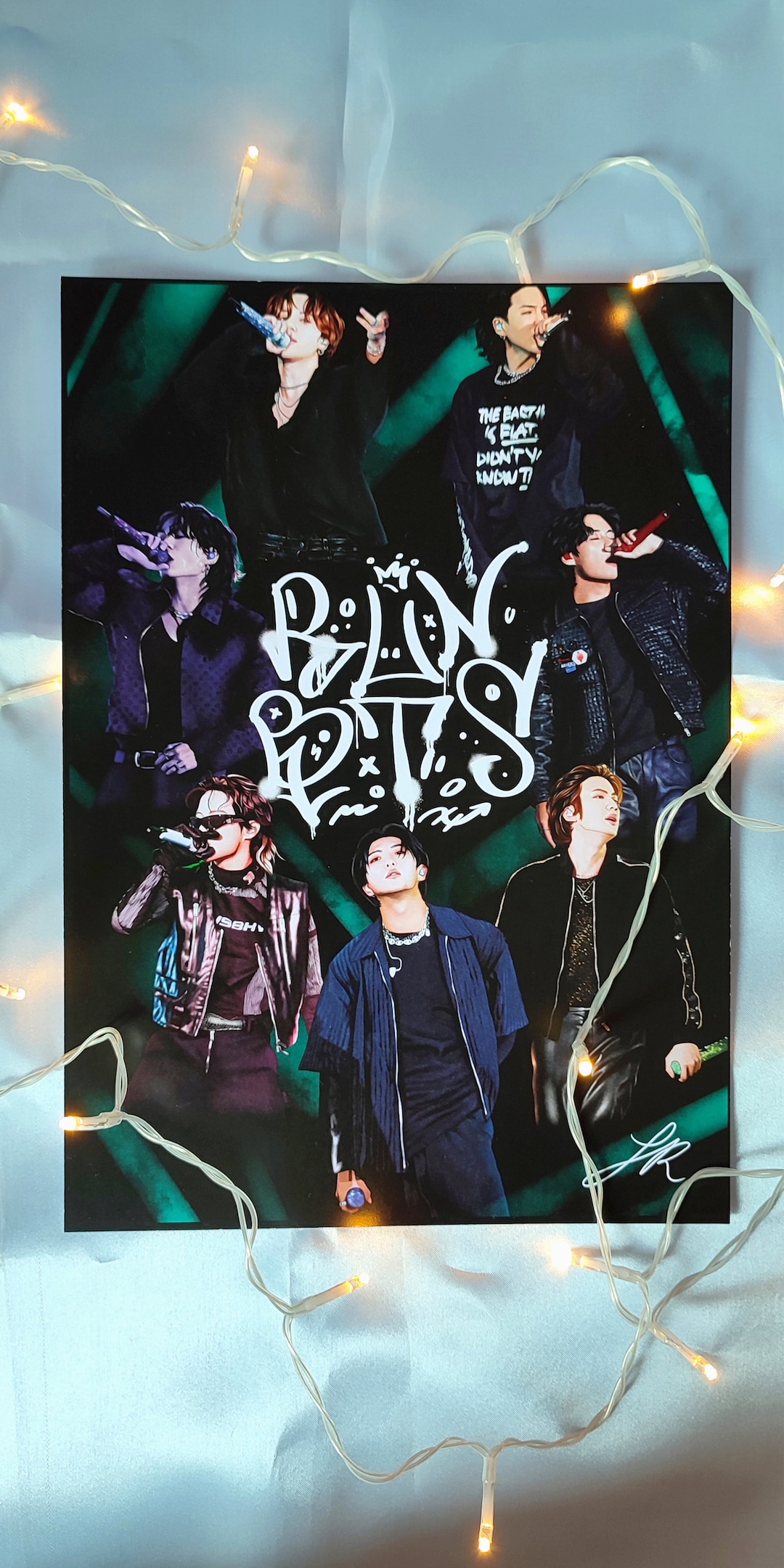 Run BTS OT7 Portrait A3, A4, A5, A6 Art Print, Fanart, K-pop, Army, Rm ...