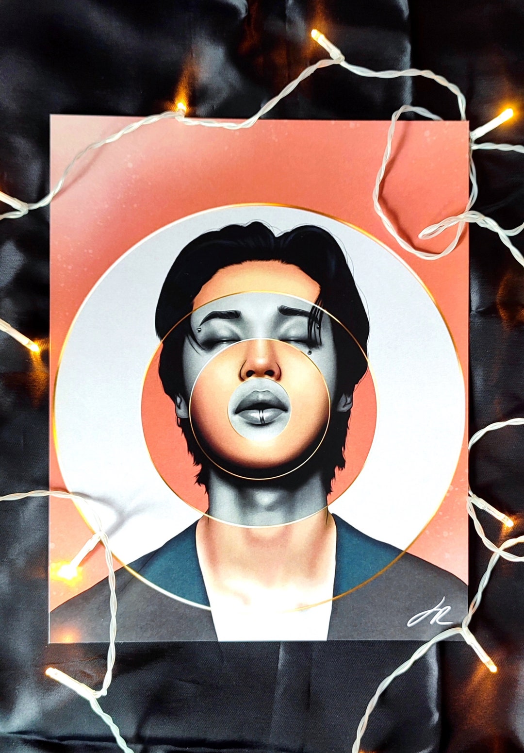 BTS Jimin Face Portrait A3, A4, A5, A6 Art Print, Poster, Army, Kpop - Etsy