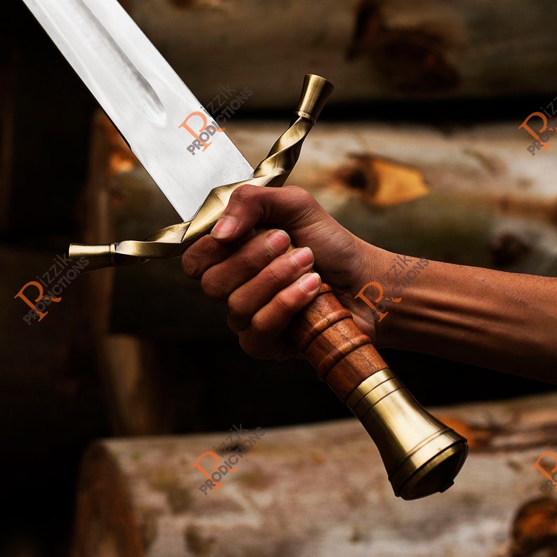 Hand Forged Damascus Steel Viking Sword, Damascus Steel Vikings Sword ...